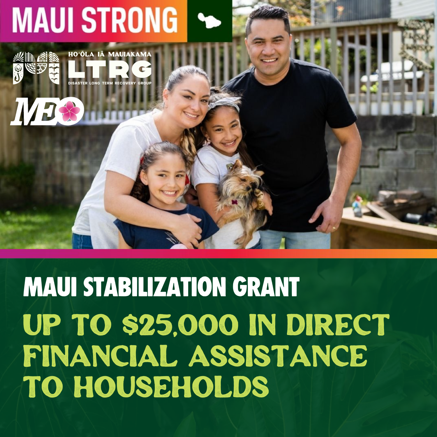 Resource: Maui Disaster Stabilization Grant provides up to $25,000 in direct financial support ...